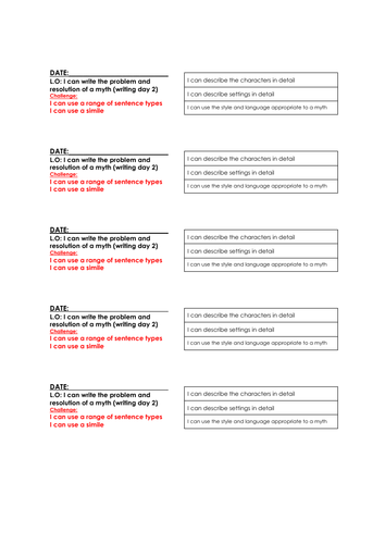 Roman/Greek Myth Writing - 2 Lessons - KS2 | Teaching Resources