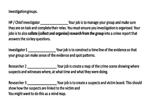 FREE Murder Mystery Investigation Inference Lesson | Teaching Resources