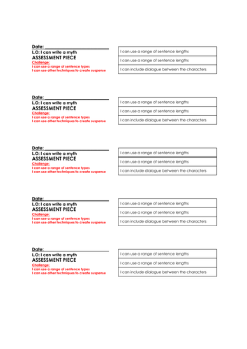 Myth Writing Lesson - KS2 | Teaching Resources