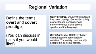 Regional Variation | Teaching Resources