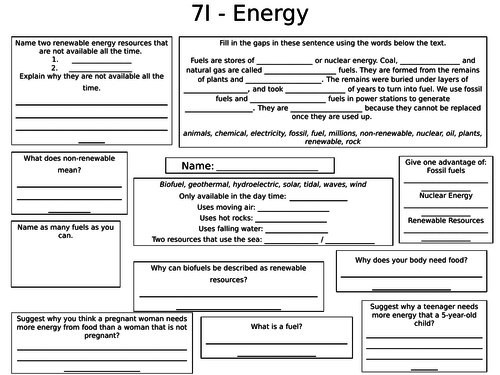Year 7 Physics Revision Science | Teaching Resources