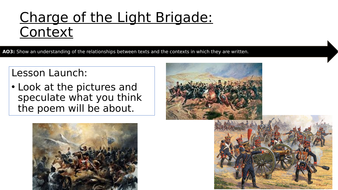 The Charge of the Light Brigade poetry analysis | Teaching Resources