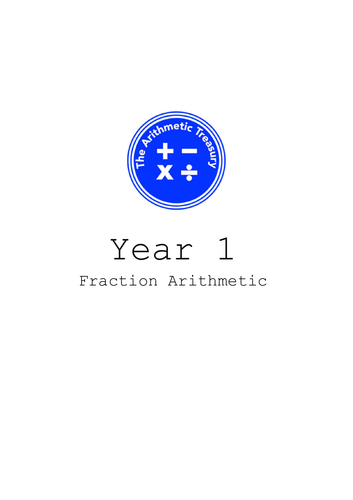 Year 1 - Fraction Arithmetic - Assessment/Test | Teaching Resources
