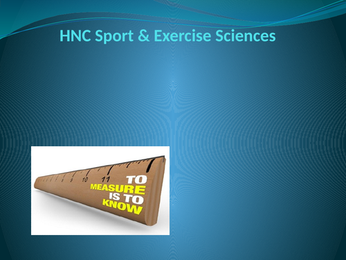 HNC Sport Science - Research Methods - Quantitative Research | Teaching Resources