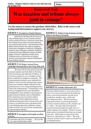 Persia - Cyrus II to the Death of Darius III | Teaching Resources