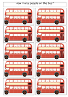 London Bus Maths Counting and Adding Reception / Kindergarten ...