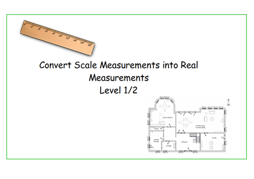 GCSE Maths/Functional Skills Scale Drawing-House and Garden L1-L2 ...