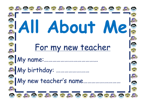 All About Me Transition Booklet - Lower Key Stage Two | Teaching Resources