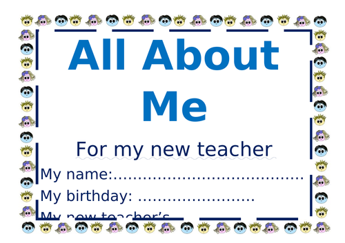 All About Me Transition Booklet - Lower Key Stage Two | Teaching Resources