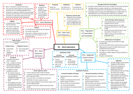 Gene Expression Revision Mind Map - AQA AS/A Level Biology (7401/7402 ...