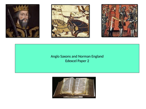 2019 History Edexcel 9-1 Anglo Saxon and Norman revision lesson ...