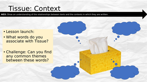 Tissue poetry analysis | Teaching Resources