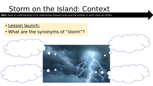 Storm on the Island poetry analysis | Teaching Resources