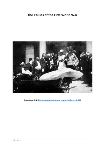 Causes of World War I (First World War) - Full Course Booklet ...