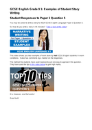 GCSE English Grade 9 1: Examples of Student Story Writing for Paper 1 ...