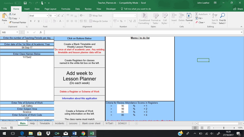 Electronic Teacher Planner / Teacher Mark Book - Free Evaluation ...