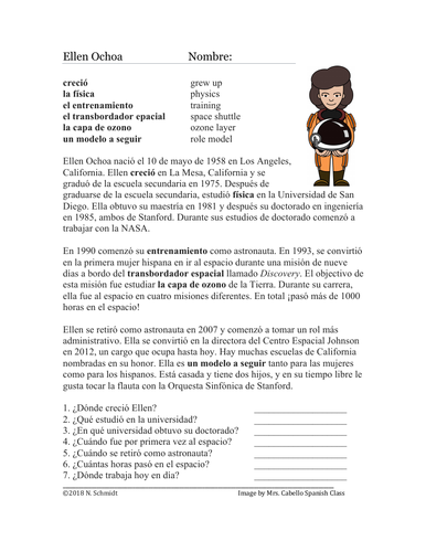 Ellen Ochoa Biografía: Spanish Biography on Female Hispanic Astronaut ...