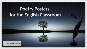 Poetry Posters for the English Classroom | Teaching Resources