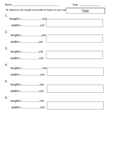 Y1 measure resources | Teaching Resources