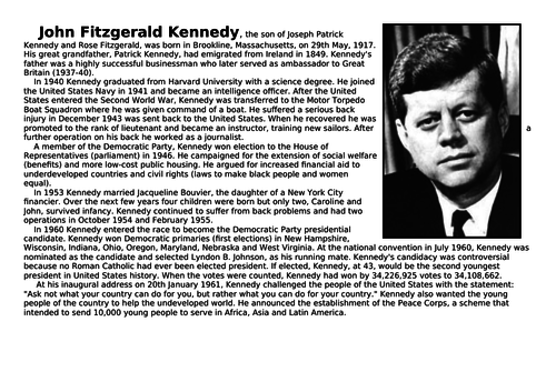Historical whodunnit- Assassination of JFK | Teaching Resources