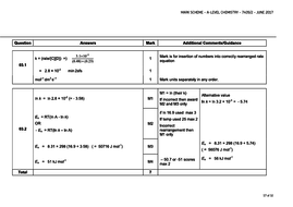 A-Level Chemistry Arrhenius Equation | Teaching Resources
