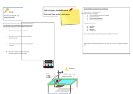 Wave speed practical by BushraHayat | Teaching Resources