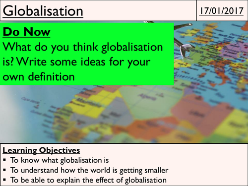WJEC Eduqas GCSE - Globalisation | Teaching Resources