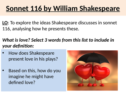Sonnet 116 | Teaching Resources