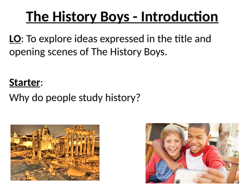 The History Boys: Introduction | Teaching Resources