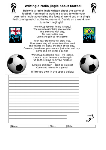 World Cup Football 2018 Activities and Resources and Worksheets ...