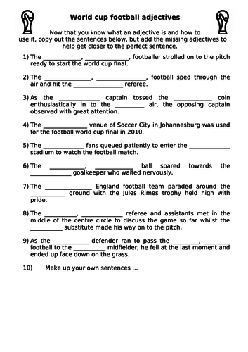 World Cup Football 2018 Activities and Resources and Worksheets ...