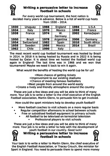 World Cup Football 2018 Activities and Resources and Worksheets ...