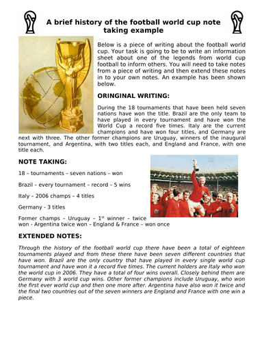 World Cup Football 2018 Activities and Resources and Worksheets ...