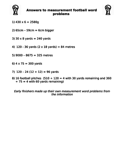 World Cup Football 2018 Activities and Resources and Worksheets - Maths ...
