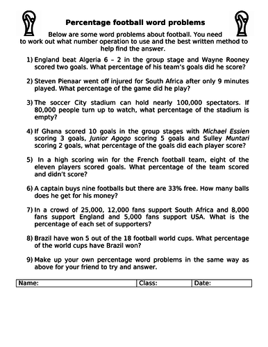 World Cup Football 2018 Activities and Resources and Worksheets - Maths ...
