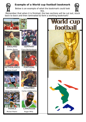 World Cup Football 2018 Activities and Resources and Worksheets - Art ...