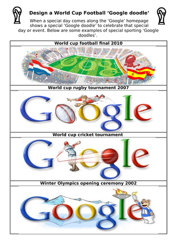 World Cup Football 2018 Activities and Resources and Worksheets - Art ...