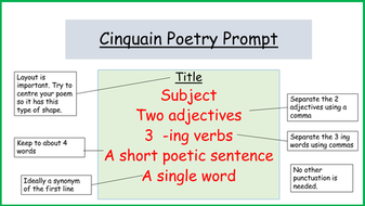 Cinquain Poetry | Teaching Resources