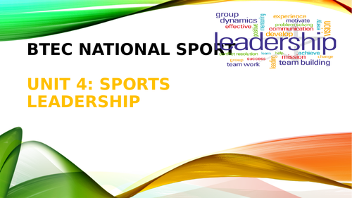 BTEC L3- Unit 4 Sport Leadership LA-C | Teaching Resources