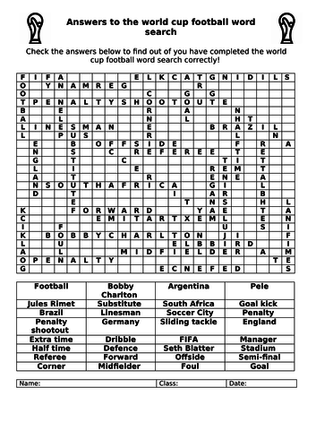World Cup Football 2018 Activities and Resources and Worksheets - Games ...