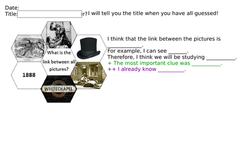 Jack the Ripper SoW: Lesson 1 - Introducing Whitechapel | Teaching ...