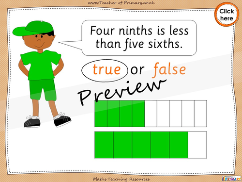 Comparing and Ordering Fractions - Year 3 | Teaching Resources