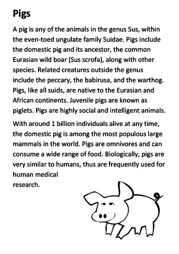 Pigs Activity Bundle | Teaching Resources