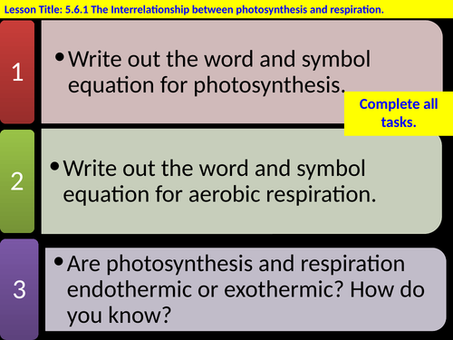5.6 Photosynthesis Biology OCR A A Level Lessons | Teaching Resources
