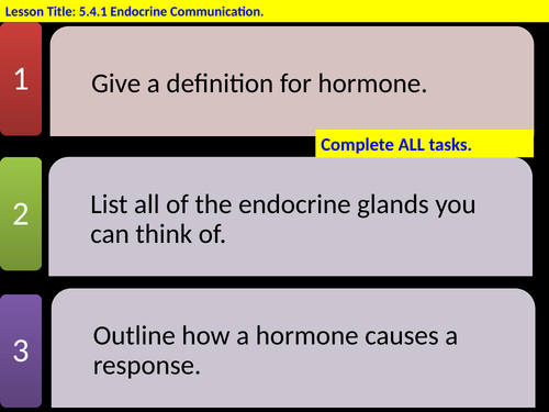 5.4 Hormonal Communication: Lessons Biology OCR A A Level | Teaching ...