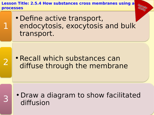 2.5 Cell Membranes Lessons Biology OCR A Level | Teaching Resources