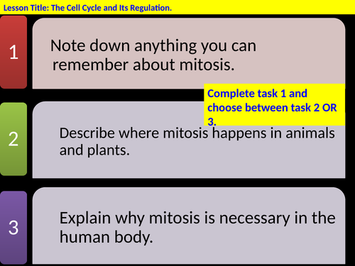 2.6 Cell Division Lessons Biology A Level OCR A | Teaching Resources