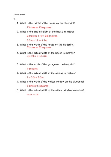Ratio & Scale Drawing Worksheets for Functional Skills & GCSE Maths 9-1 ...