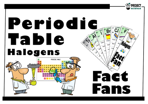 Periodic Table Halogens Fact Fan | Teaching Resources