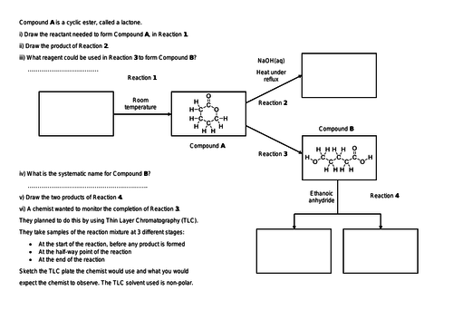 Esters and TLC Flowchart with animated powerpoint slides | Teaching ...